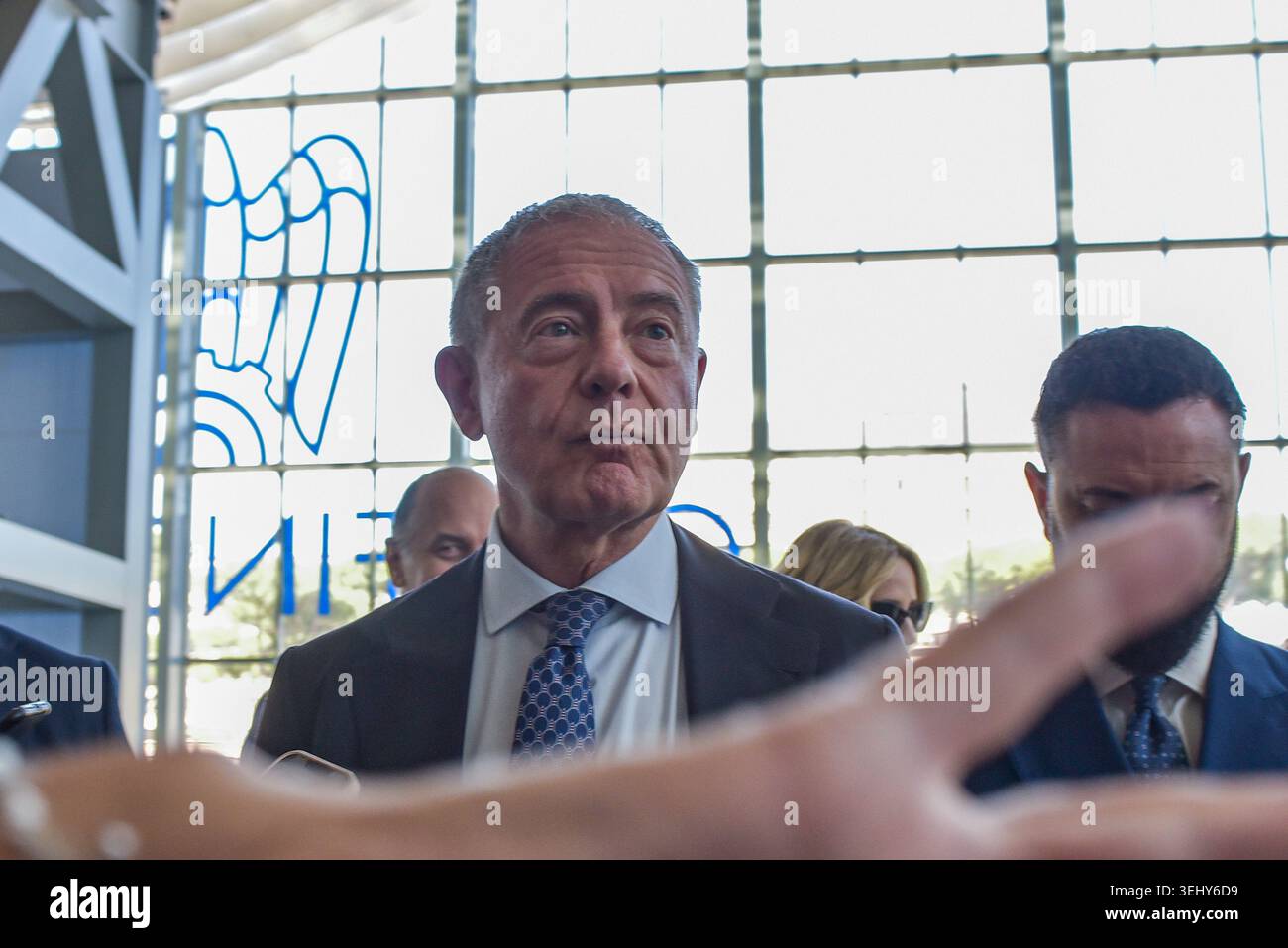 Minister of Enterprises and Made in Italy Adolfo Urso attends the ...
