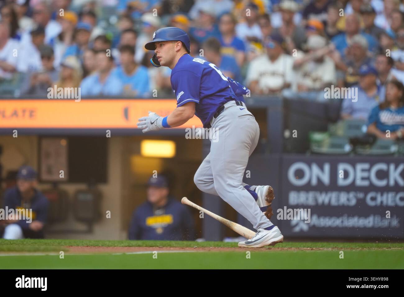 Los Angeles Dodgers' Dalton Rushing at bat during the fourth inning of ...