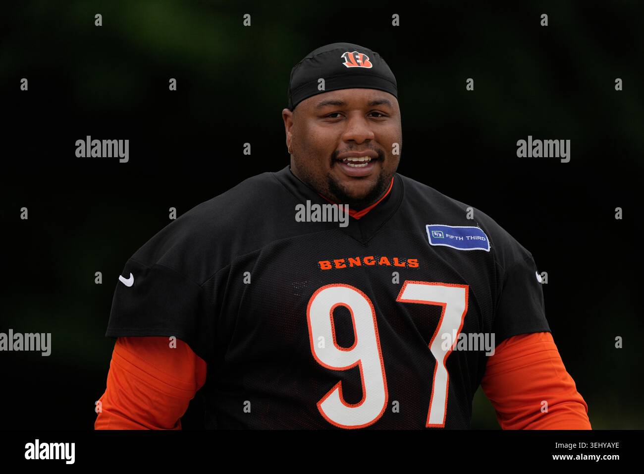 Cincinnati Bengals defensive tackle Dexter Lawrence II arrives for the ...