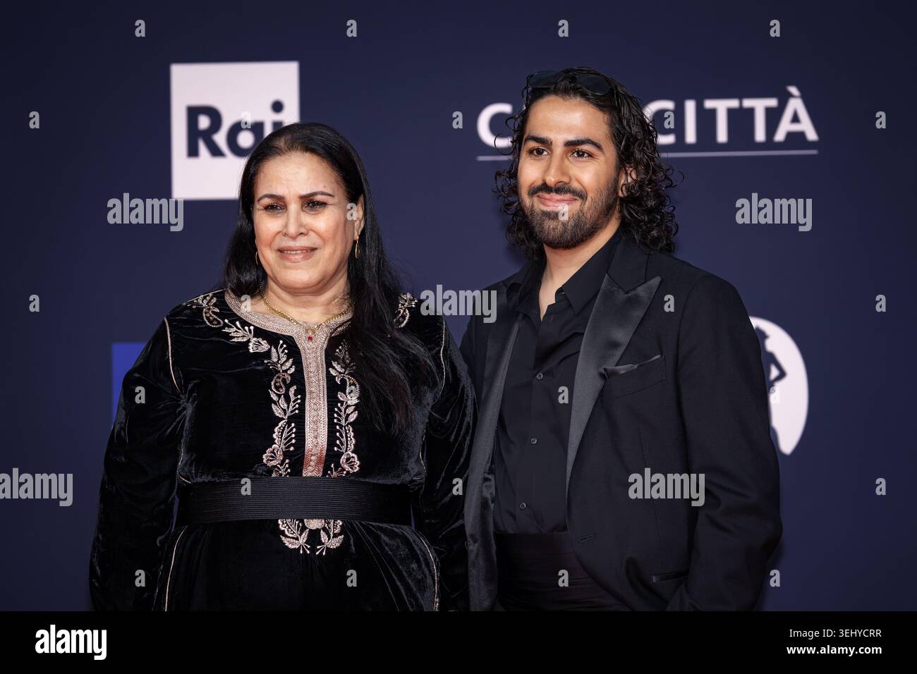 5/6/2026 Naima Bouslim and Nadir Taji attend the red carpet at the 71st ...