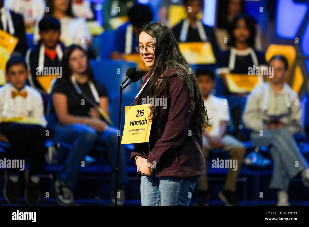 Hannah Chavez, 13, of Laredo, Texas, competes during the first ...