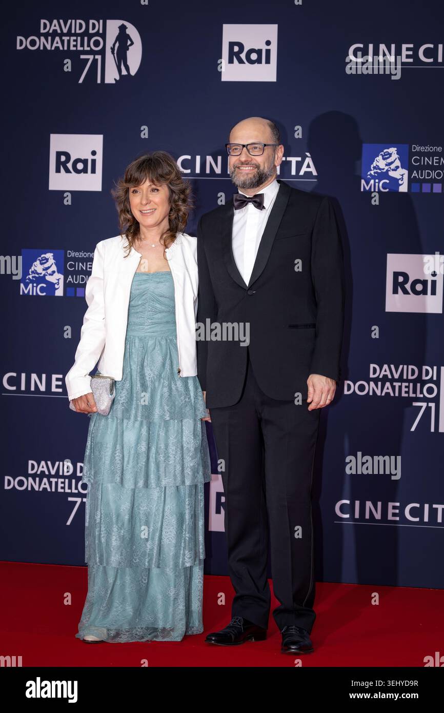 5/6/2026 Giulia Infurna and Giuseppe Squillaci attend the red carpet at ...