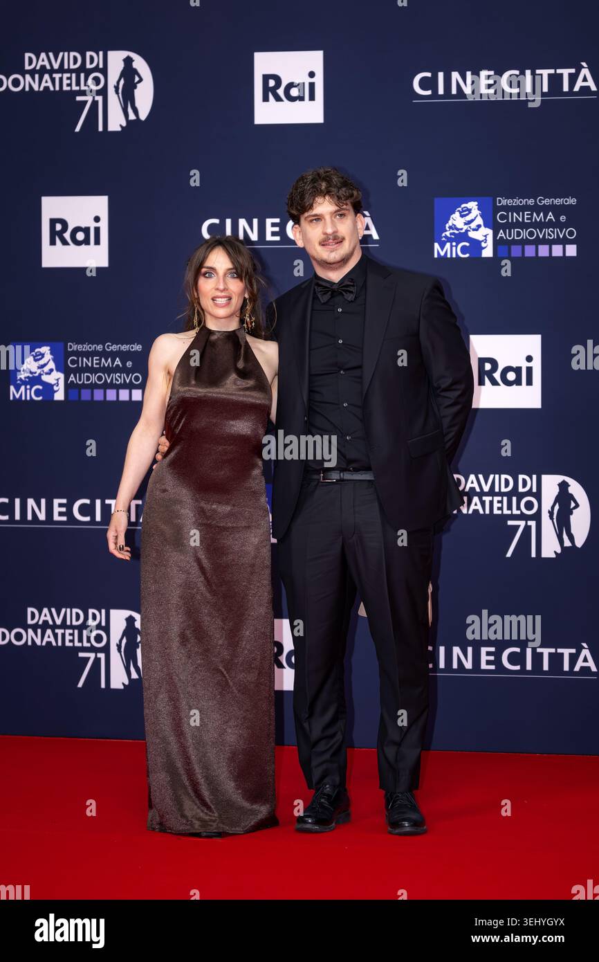 5/6/2026 Adele Di Trani (L) and a guest attend the red carpet at the ...