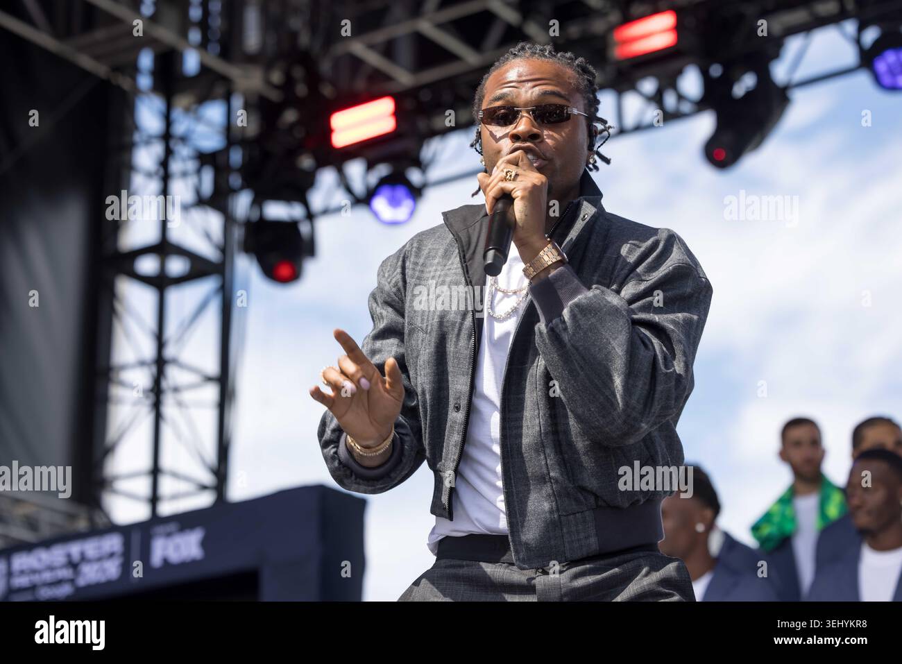 Gunna performs during the United States World Cup roster reveal on May ...