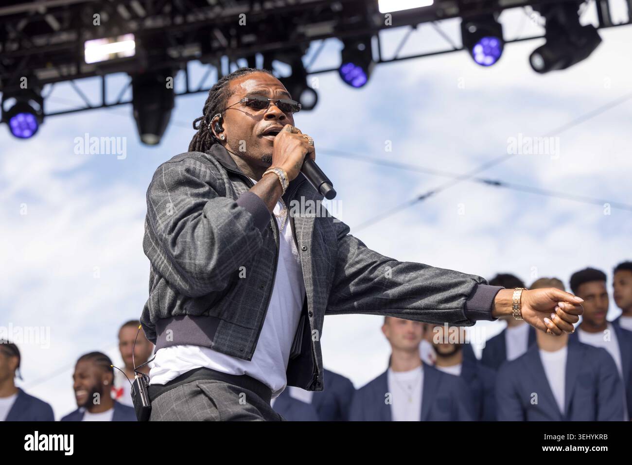 Gunna performs during the United States World Cup roster reveal on May ...