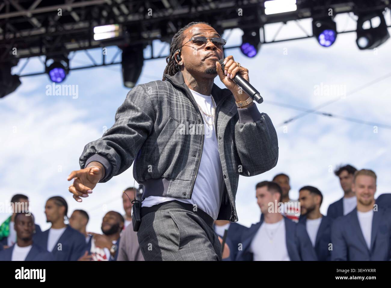 Gunna performs during the United States World Cup roster reveal on May ...