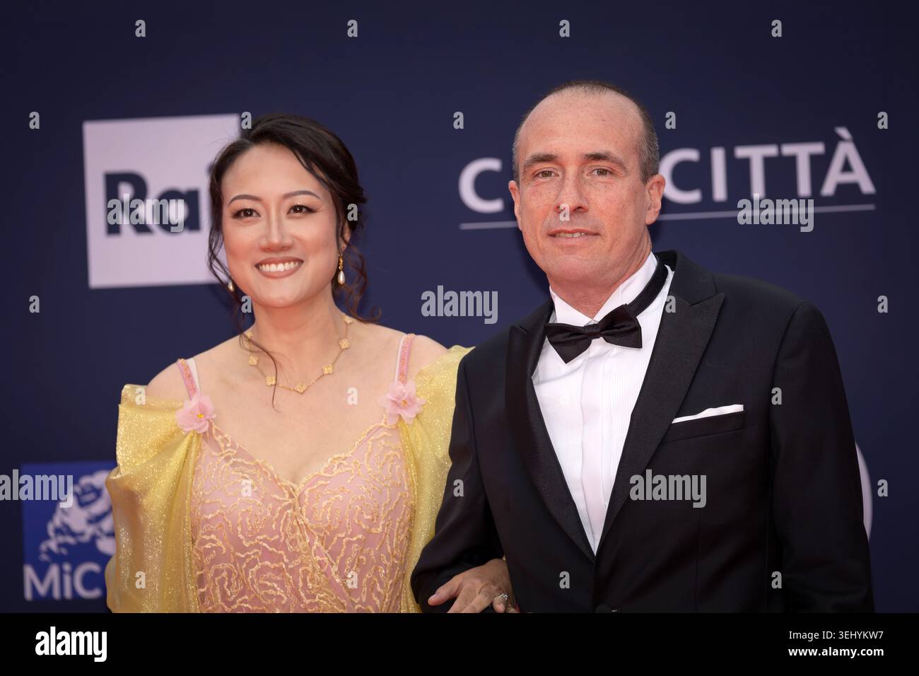5/6/2026 Guests attend the red carpet at the 71st David di Donatello ...