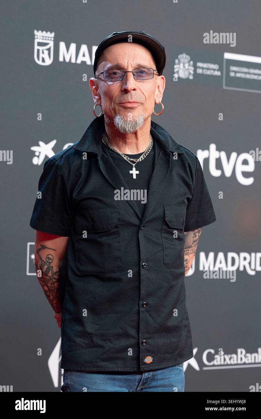 Fito Fitipaldi attends the Spanish Music Academy Awards 2026 photocall ...