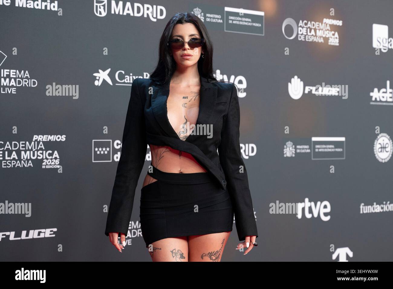 Naiara Moreno attends the Spanish Music Academy Awards 2026 photocall ...