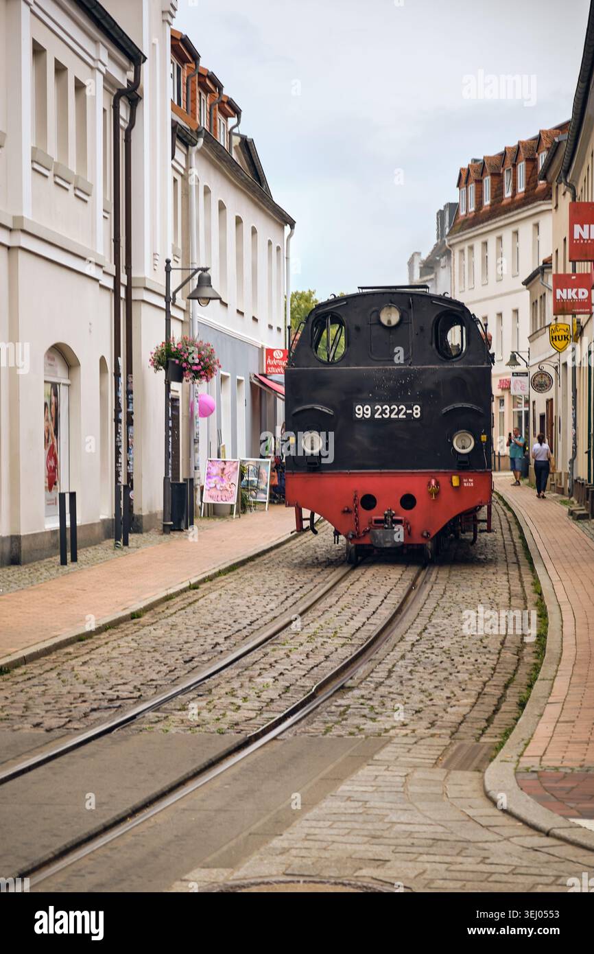 Bad Doberan, Germany - 21 July 2025: View of Molli Bahn steam ...