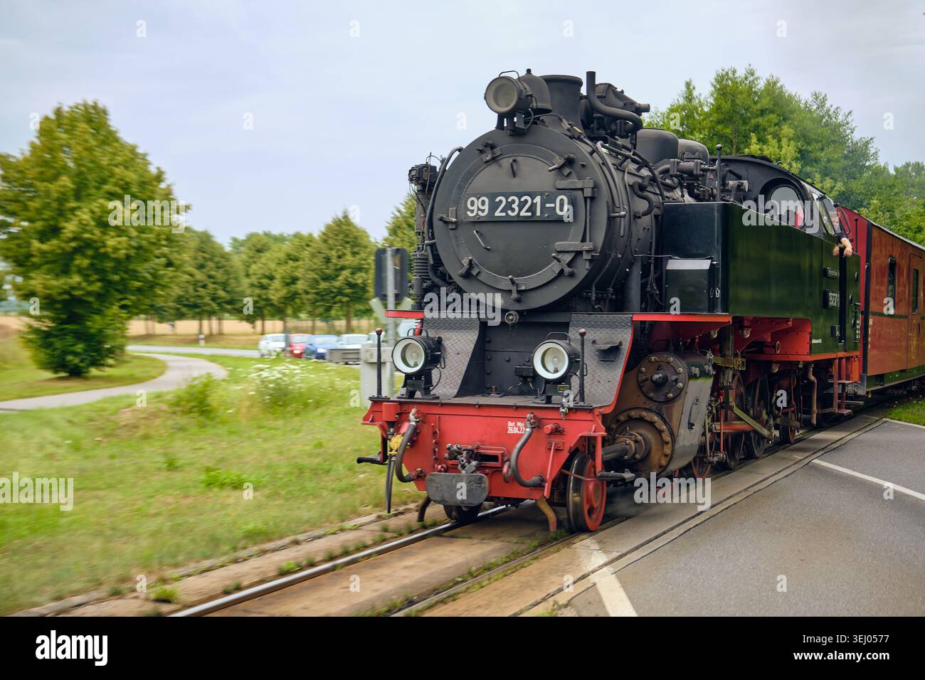 Kuhlungsborn, Germany - 21 July 2025: View of the historic Molli Bahn ...