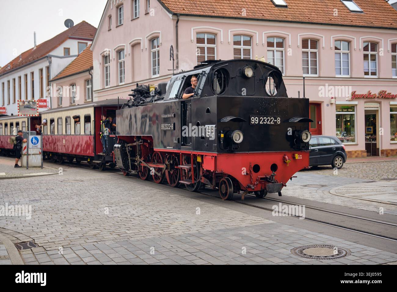 Bad Doberan, Germany - 21 July 2025: View of the historic Molli Bahn ...