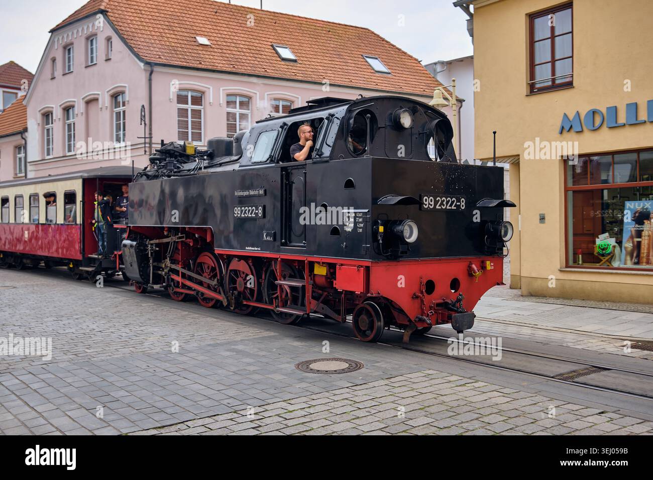 Bad Doberan, Germany - 21 July 2025: View of the historic Molli Bahn ...