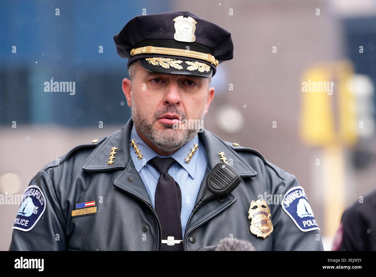 FILE - Minneapolis Police Chief Brian O'Hara speaks during a news ...
