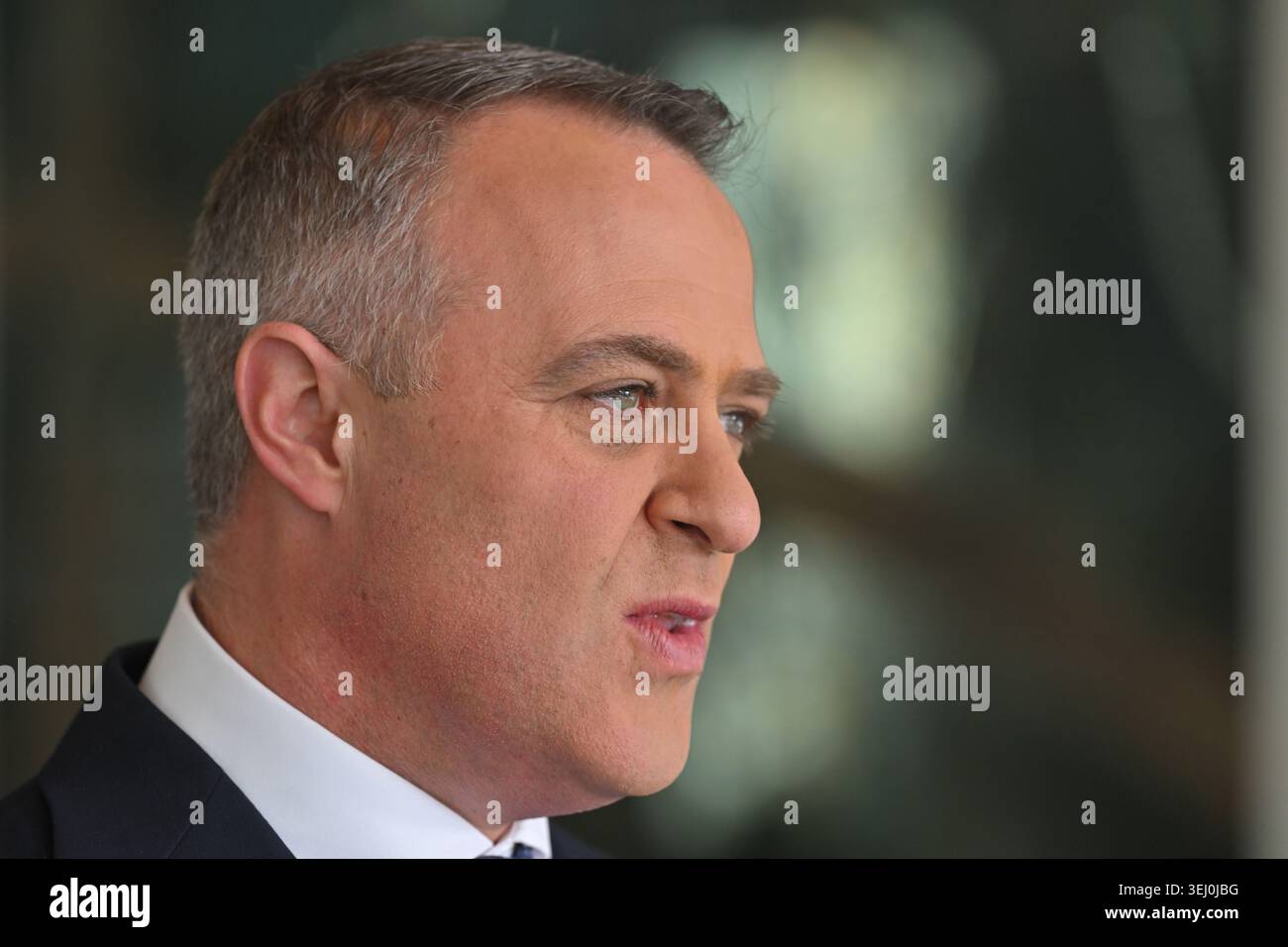 Shadow Treasurer Tim Wilson at a press conference at Parliament House ...