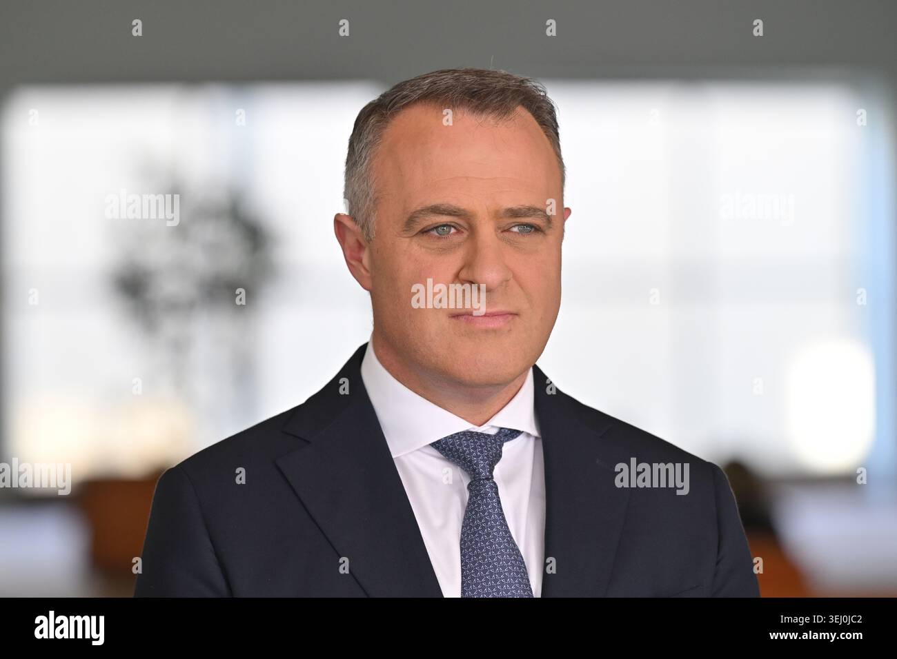 Shadow Treasurer Tim Wilson at a press conference at Parliament House ...