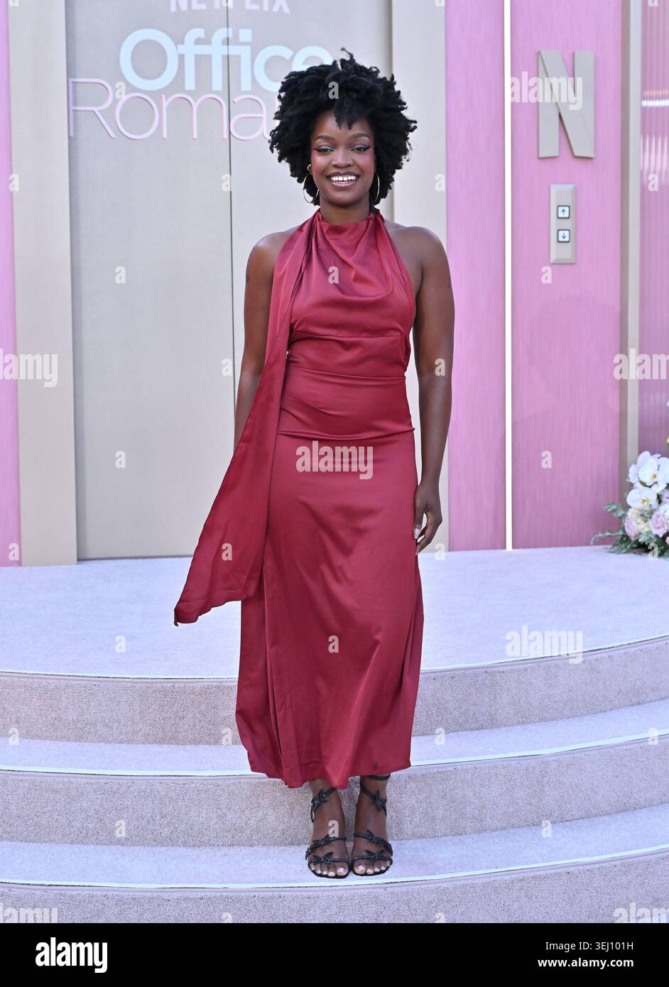 Grace Amaku arriving to the Netflix’s “Office Romance” world premiere ...