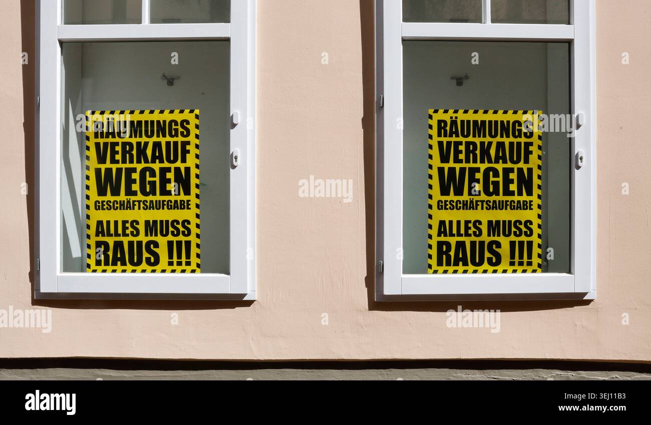 Räumungsverkauf Räumungsverkauf, 15.05.2025. Nienburg Niedersachsen ...