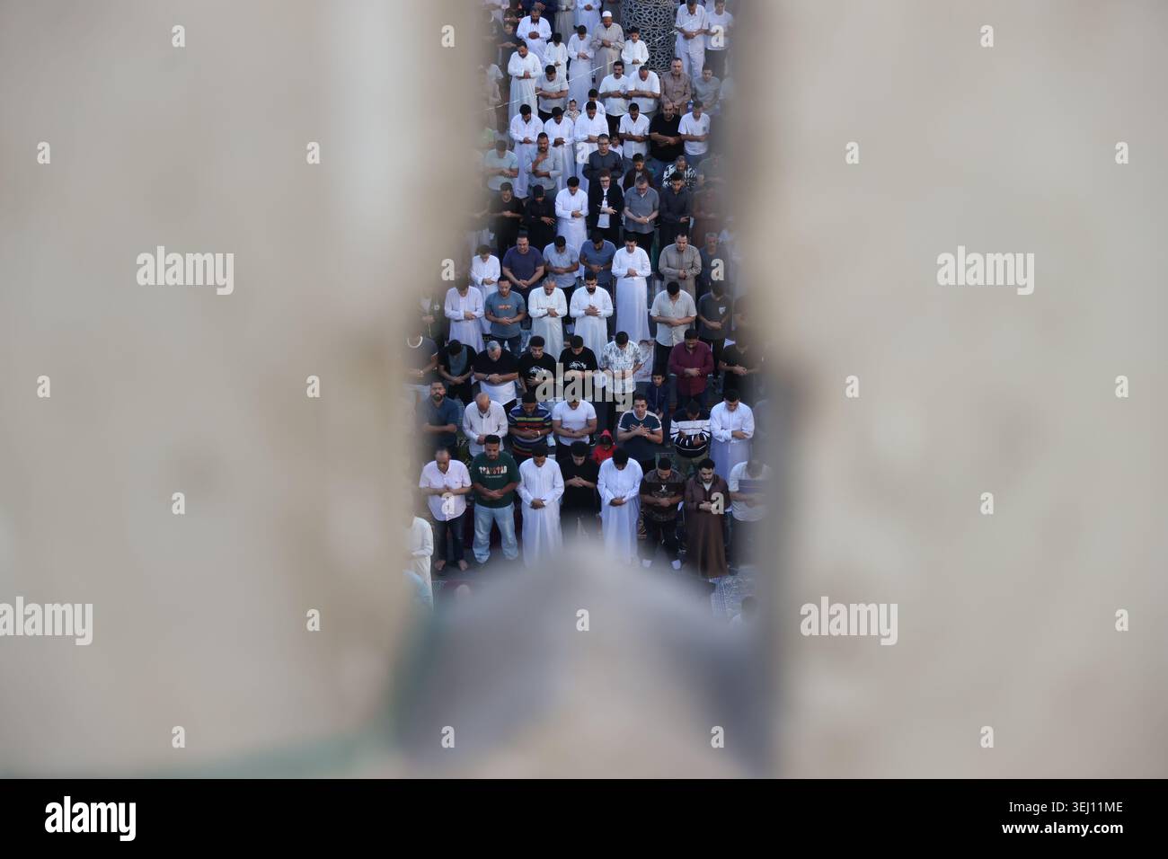 27 May 2026, Egypt, Cairo: Muslims perform Eid morning prayer on the ...