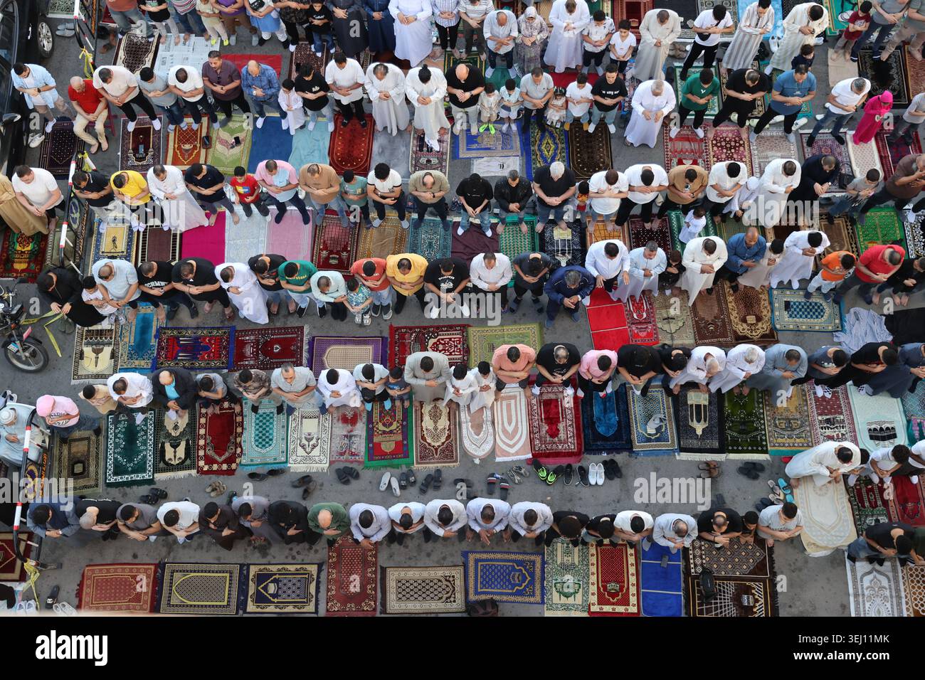 27 May 2026, Egypt, Cairo: Muslims perform Eid morning prayer on the ...