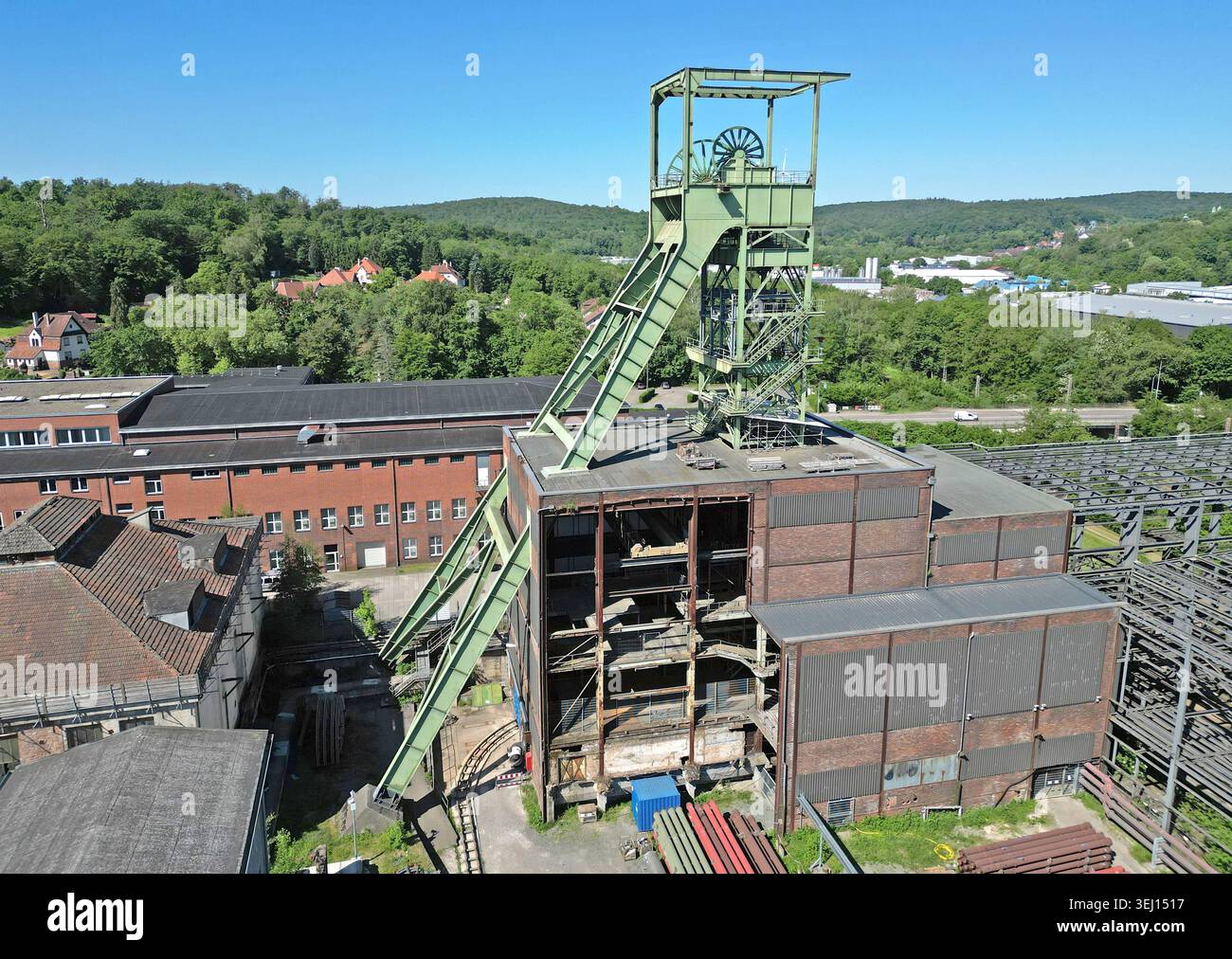 Drohnenaufnahmen des Grubengeländes in Landsweiler-Reden am Dienstag 26 ...