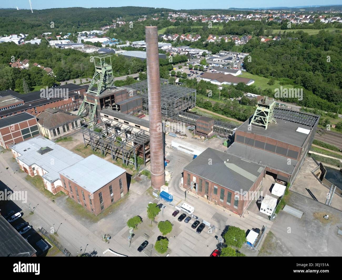 Drohnenaufnahmen des Grubengeländes in Landsweiler-Reden am Dienstag 26 ...
