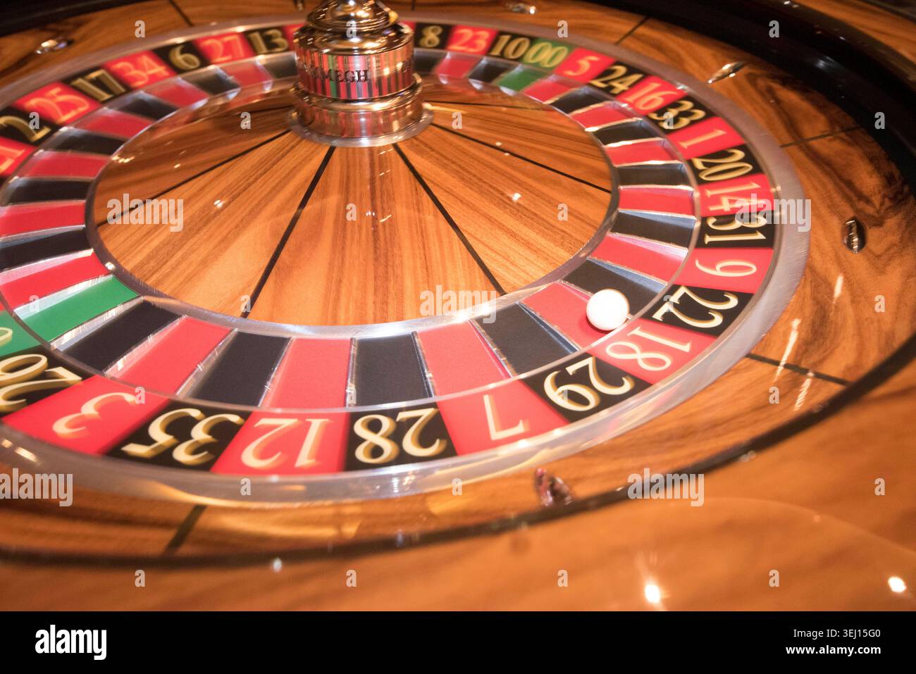 roulette game in a casino, gambling and luck in playing roulette game ...