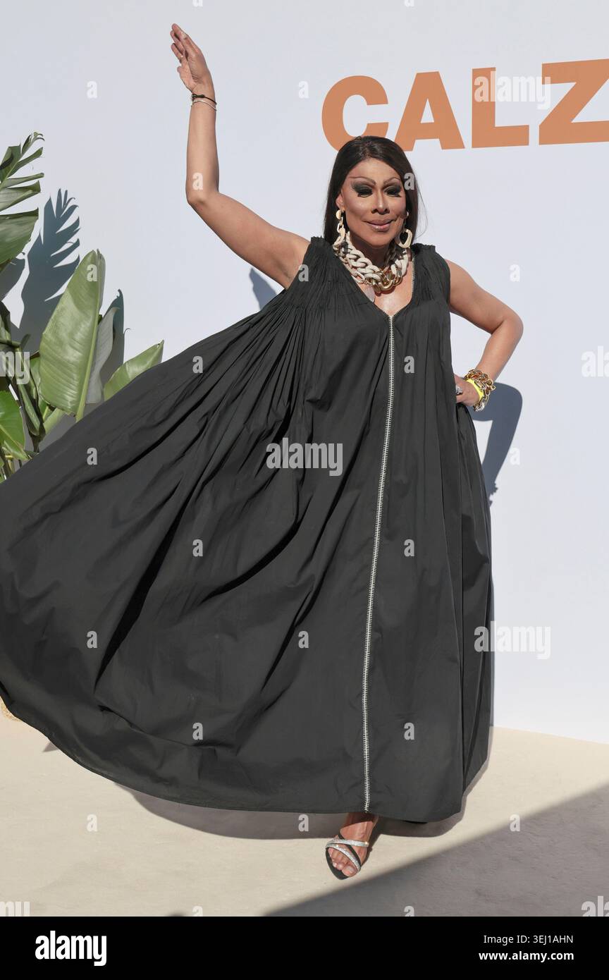 Catherrine Leclery at the Calzedonia Summer Club in the Beach Club ...