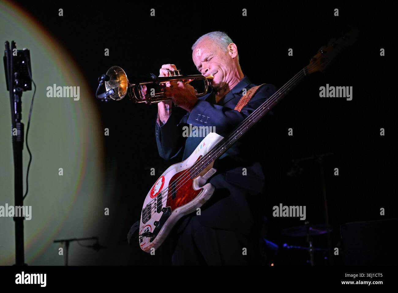 LONDON, ENGLAND - MAY 26: Flea of ‘Flea and the Honora Band’ performing ...