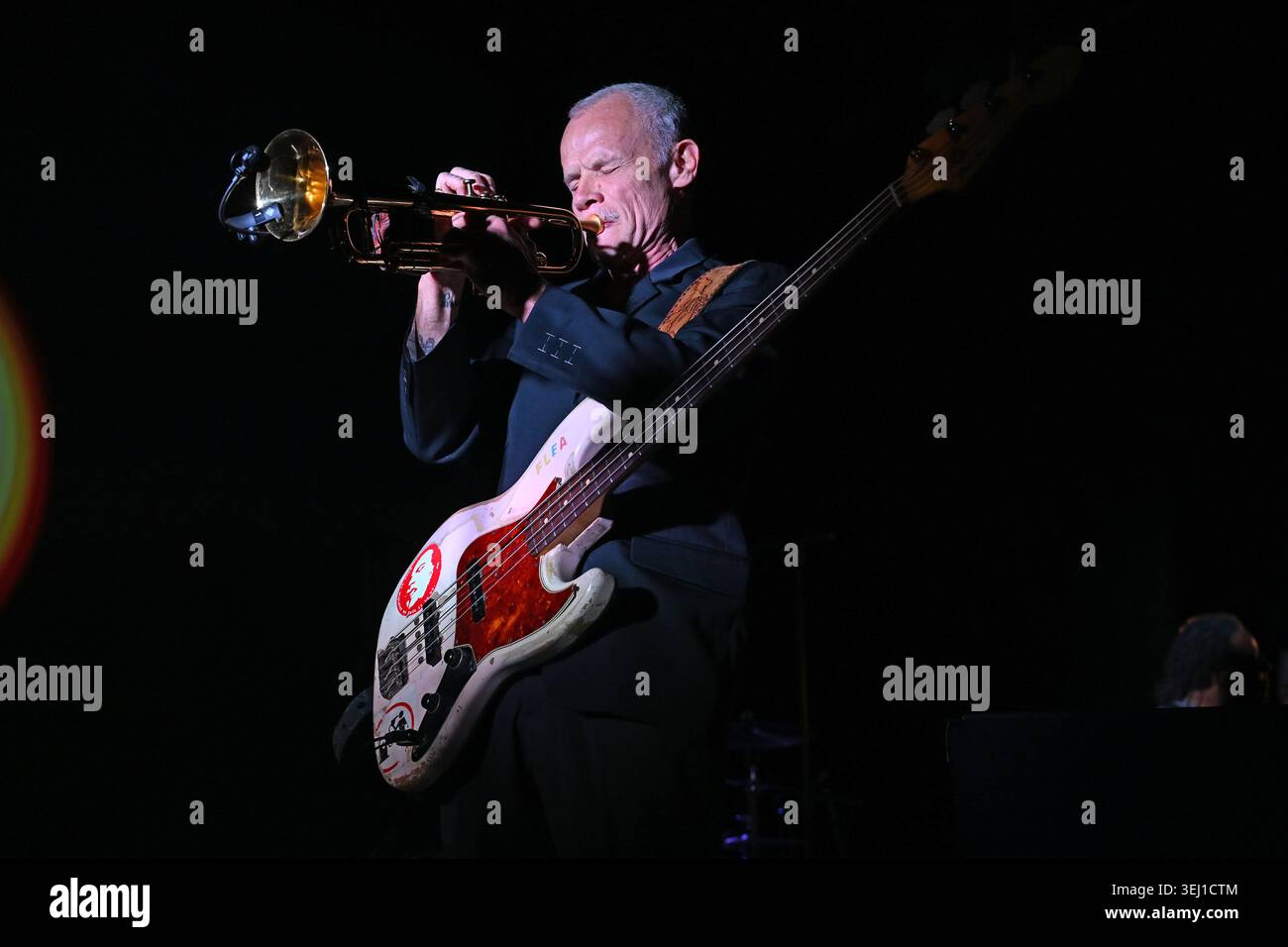 LONDON, ENGLAND - MAY 26: Flea of ‘Flea and the Honora Band’ performing ...