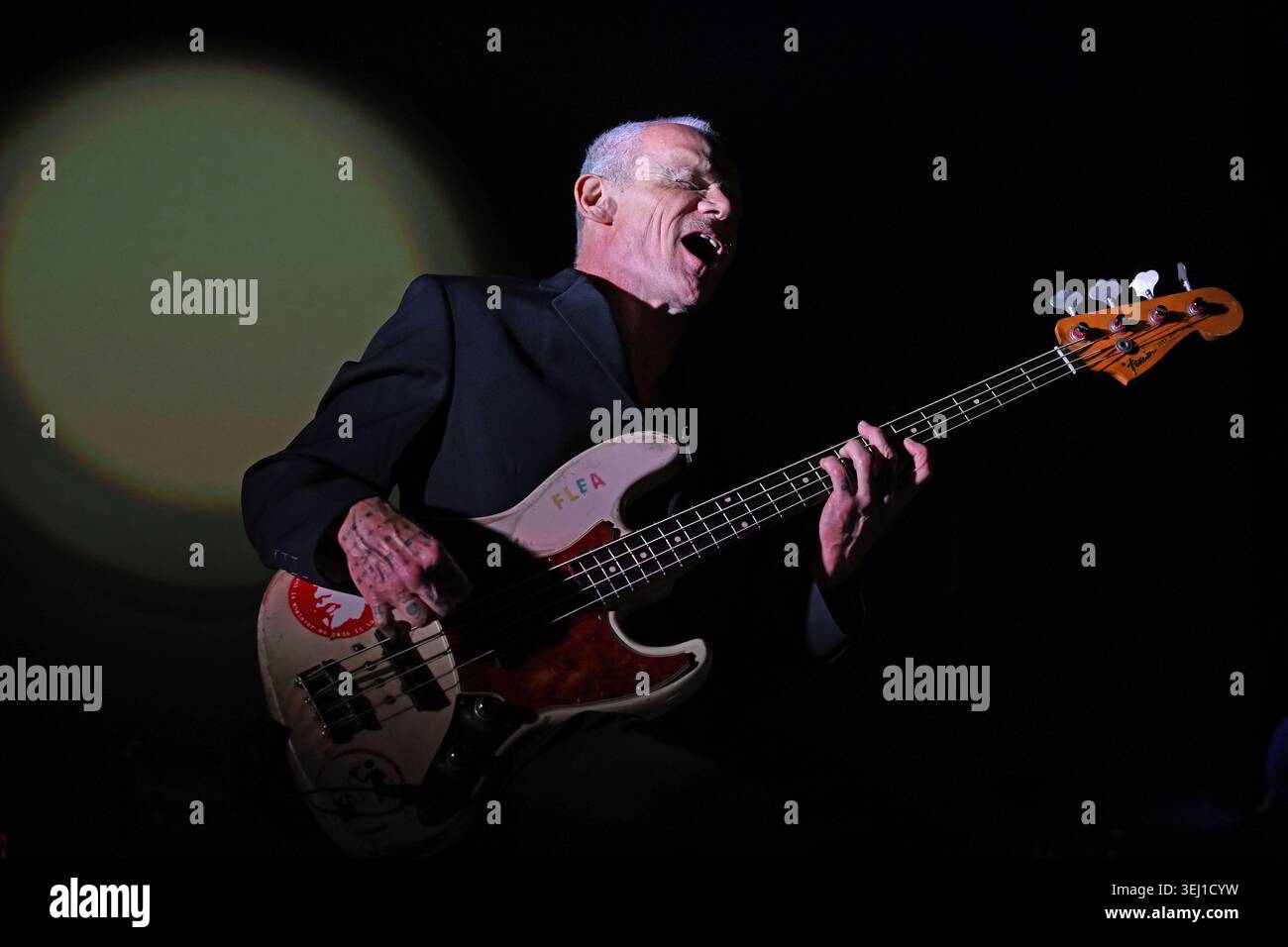 LONDON, ENGLAND - MAY 26: Flea of ‘Flea and the Honora Band’ performing ...