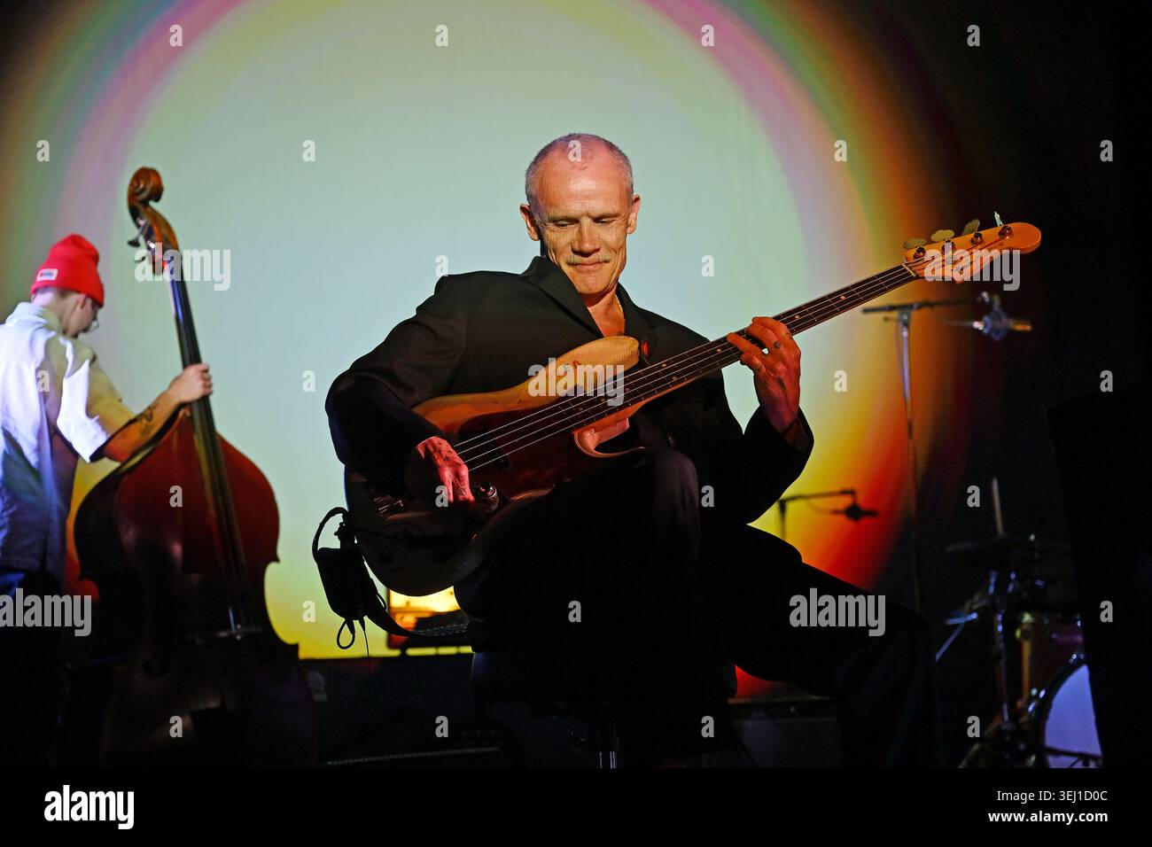 LONDON, ENGLAND - MAY 26: Flea of ‘Flea and the Honora Band’ performing ...