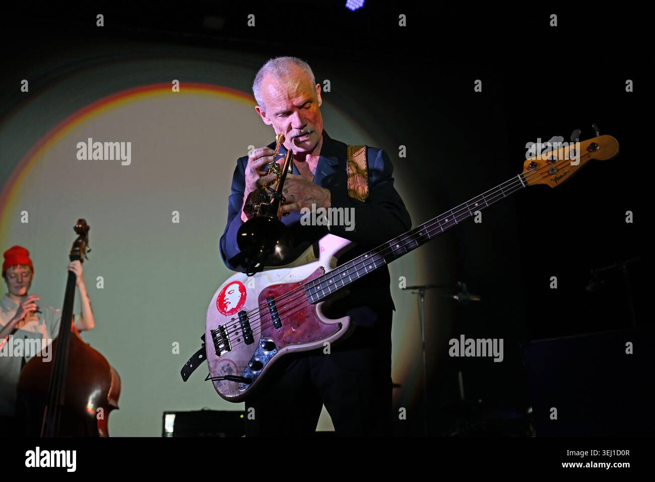 LONDON, ENGLAND - MAY 26: Flea of ‘Flea and the Honora Band’ performing ...