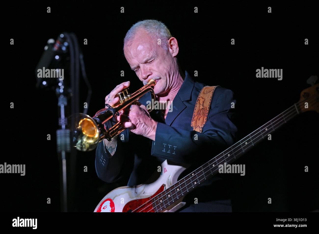 LONDON, ENGLAND - MAY 26: Flea of ‘Flea and the Honora Band’ performing ...