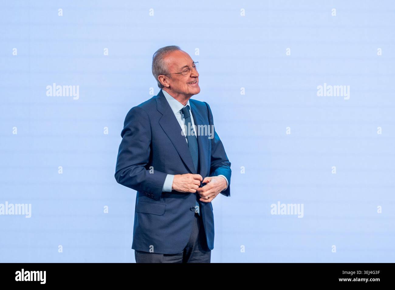 Florentino Perez during his presentation of his candidacy for the ...