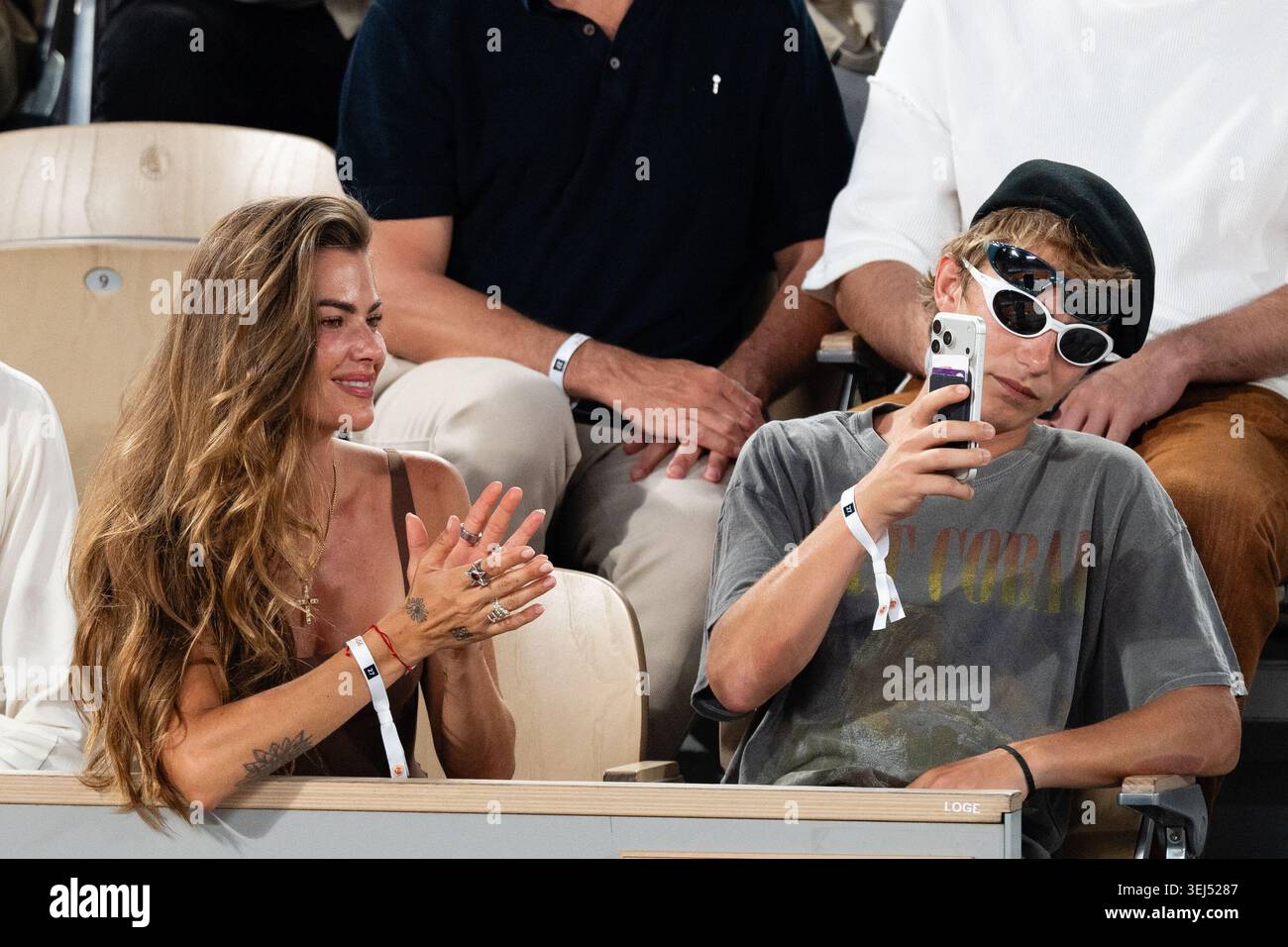 Clara Berry attends the 4rd day of the Roland-Garros 2026 at Roland ...