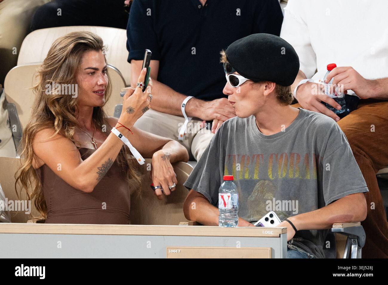 Clara Berry attends the 4rd day of the Roland-Garros 2026 at Roland ...