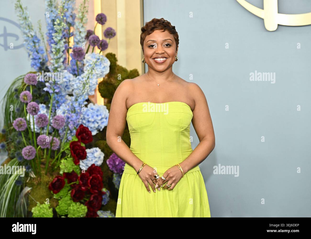 Quinta Brunson attends the Disney network upfront at North Javits ...