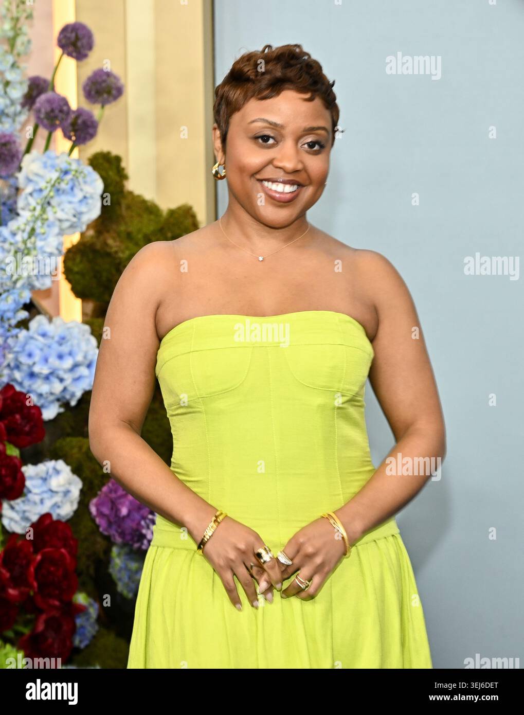 Quinta Brunson attends the Disney network upfront at North Javits ...