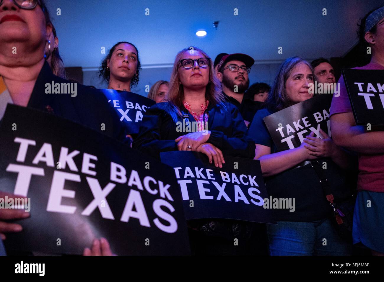 People a rally for Texas state Rep. and Democratic Senate candidate ...