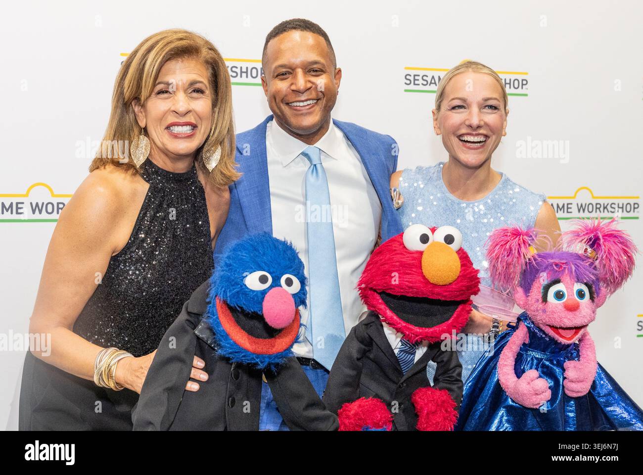 Hoda Kotb, Craig Melvin and Lindsay Czarniak attend Sesame Workshop ...