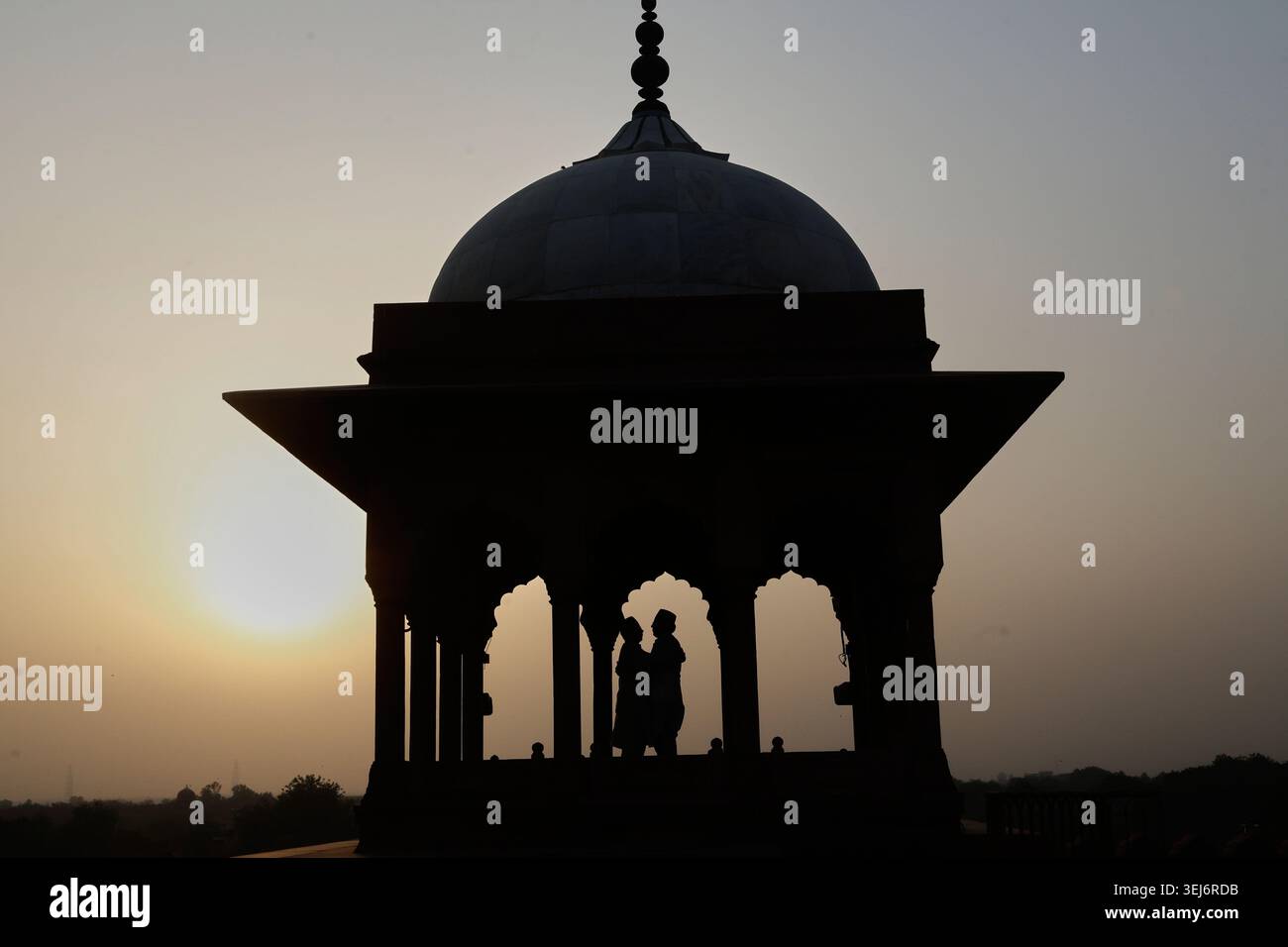 Devout Muslims greet and hug after offering Eid al-Adha prayers at the ...