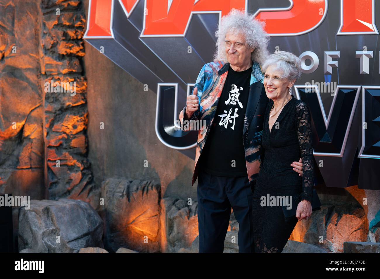Brian May and Anita Dobson attend the UK Premiere of "Masters Of The ...