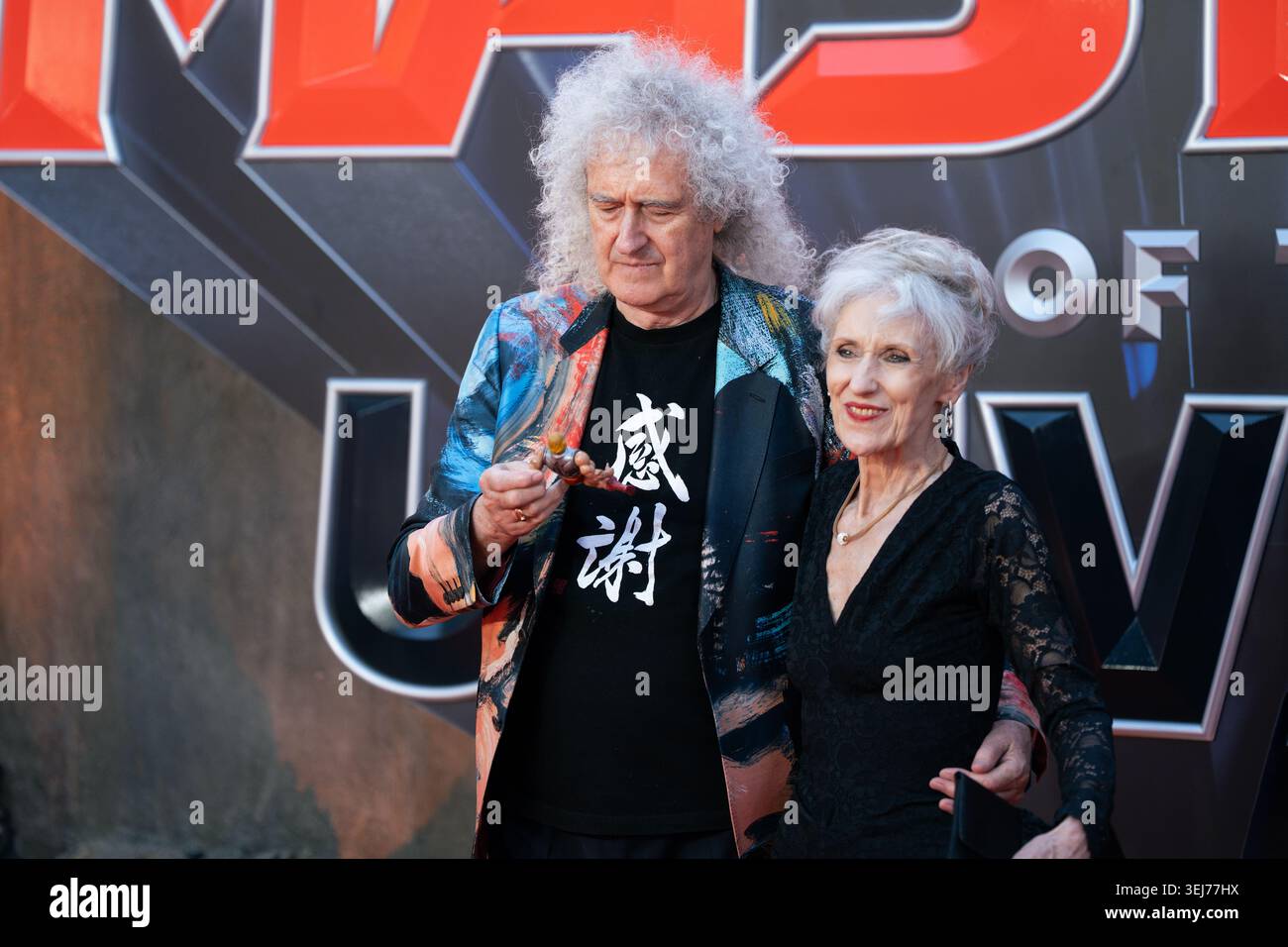 Brian May and Anita Dobson attend the UK Premiere of "Masters Of The ...