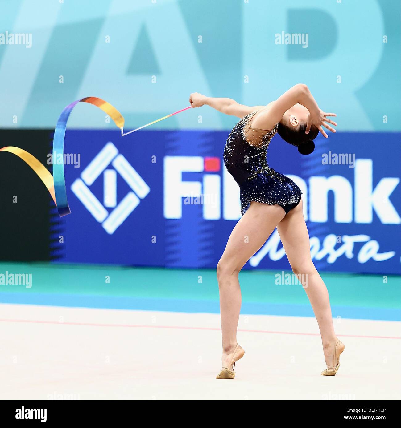 Mohini Yoshioka (France) during the 2026 Rhythmic Gymnastics European ...