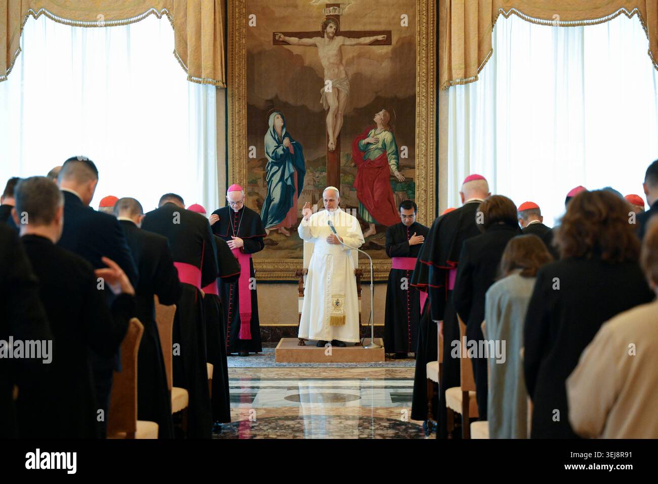 IPA85132782 - Italy, Rome, Vatican, 2026/5/28. Pope leo XIV receives in ...