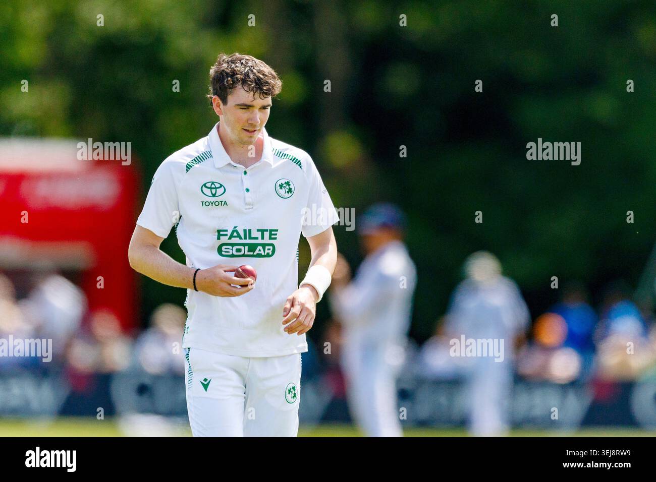 Ireland’s Reuben Wilson during day two of the test match at Stormont ...