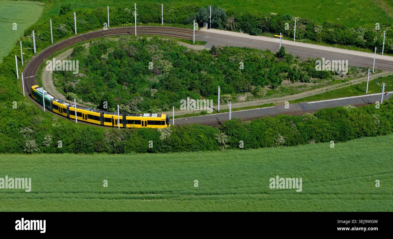 dpatop - PRODUCTION - 28 May 2026, Saxony, Dresden: A streetcar of the ...