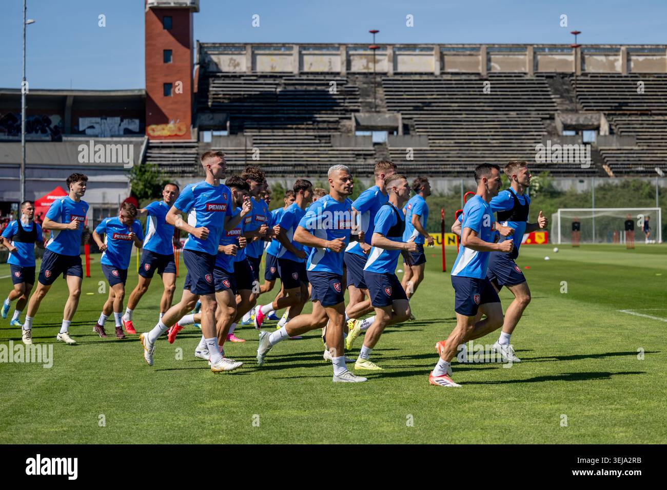 Czech national football team training session prior to 2026 FIFA World ...