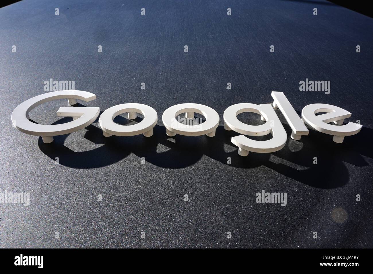FILE - The Google logo is seen on a building in New York, Oct. 27, 2025 ...